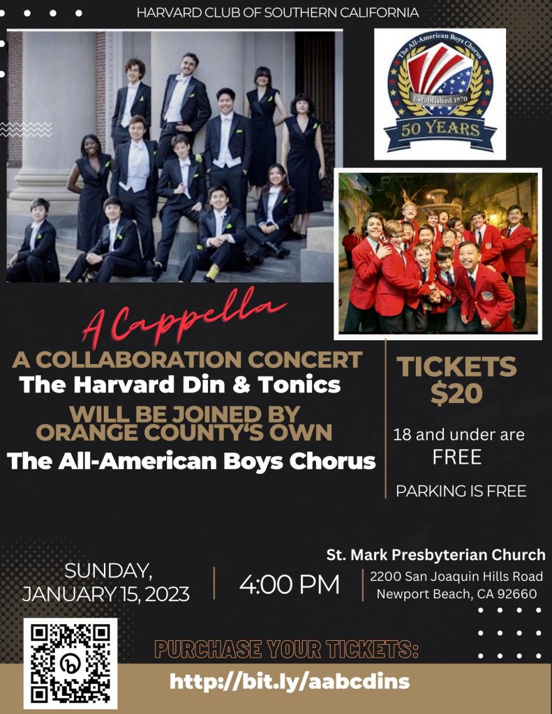 A Collaboration Concert With The Harvard Din and Tonics – The All ...